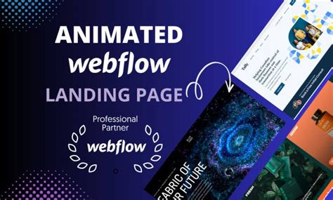 top 5 i will design a 3d interactive and animated webflow landing page