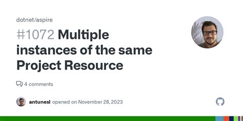 Multiple Instances Of The Same Project Resource · Issue 1072 · Dotnetaspire · Github