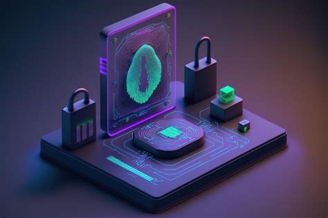Premium Ai Image 3d Illustration Fingerprint Scan Provides Security Access With Biometrics