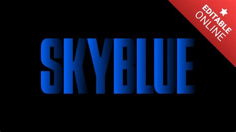 Blue Shadow Text Effect Font Generator