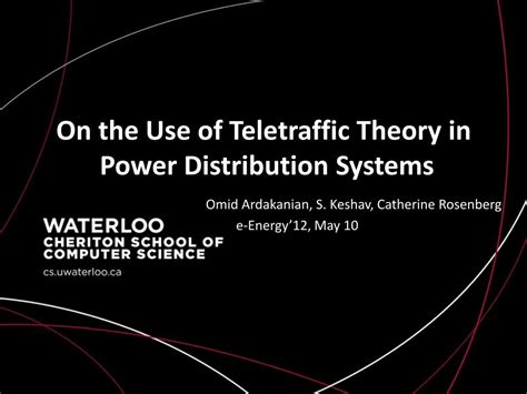 Pdf On The Use Of Teletraffic Theory In Power Distribution Systems