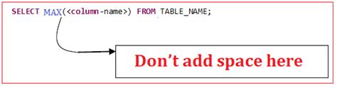Mysql Max Function Java4coding