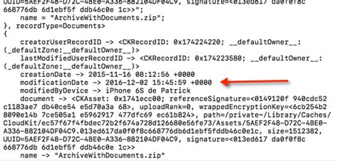 Ios Cloudkit Ckrecord Modificationdate Stack Overflow