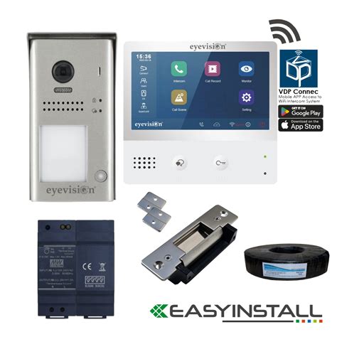 2 Wire Smart Video Intercom System Wifi Connection Smart Phone App