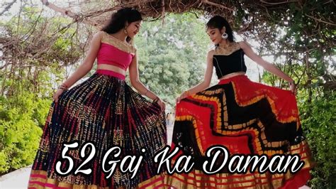 52 Gaj Ka Daman Shivangi And Jyoti Dance Cover Youtube
