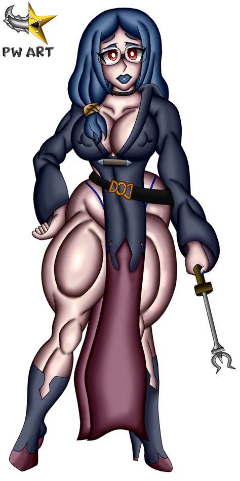 Rule 34 Belt Big Breasts Big Hips Blue Hair Blue Lips Blue Thong Boots Cleavage Clothed Ecchi