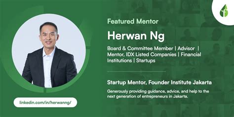 Woo On Linkedin Founder Institute Is Super Pumped To Announce Herwan Ng Board And…