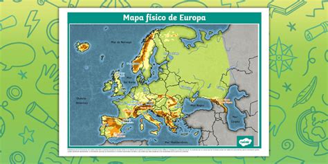 Mapa Físico De Los Continentes
