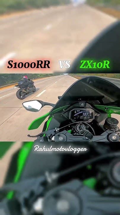 Zx10r Vs S1000rr 🔥 Drag Race Shorts Viral Motovlog Shortvideo