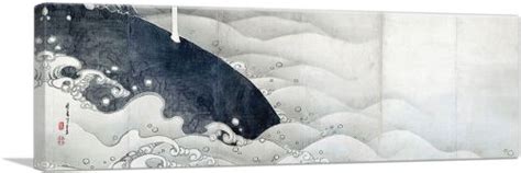 Elephant And Whale Screens Canvas Art Print For Sale