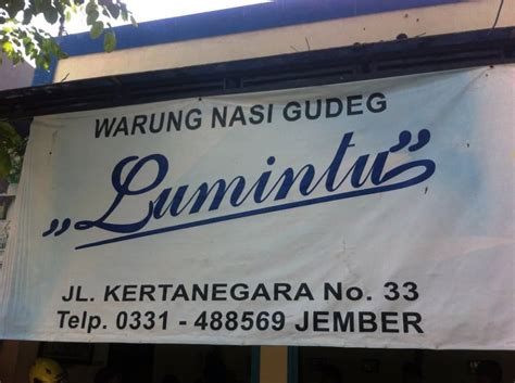 Menikmati Gudeg Di Warung Lumintu Jember Gotravelly