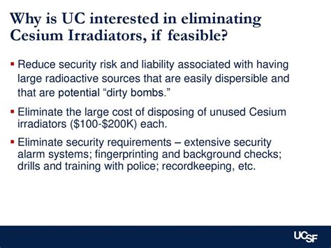 cesium irradiators and alternative technologies ppt download