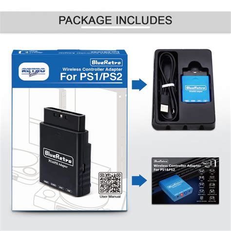 Blueretro Wireless Game Controllers Adapter For Psx Ps1 Ps2 Retroscaler Game Store