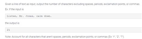 Solved Given A Line Of Text As Input Output The Number Of
