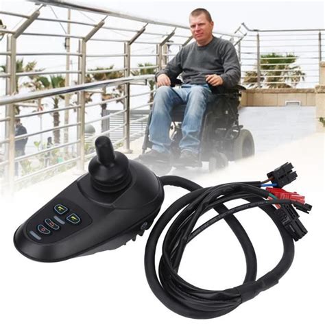 Zerodis Contrôleur de fauteuil roulant électrique Contrôleur de manette