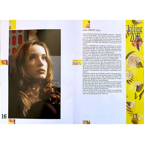 Killing Zoe French Pressbook 9x12 In 1993