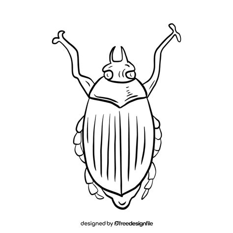 Bug Black And White Clipart Free Download