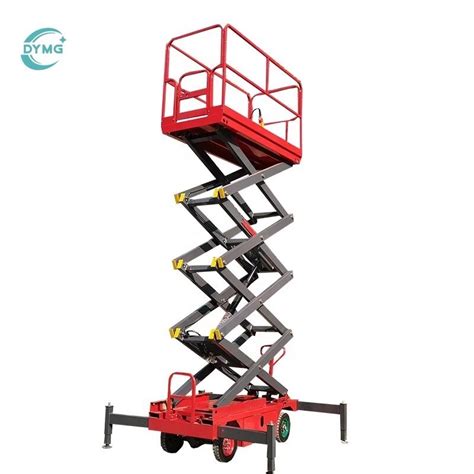Dymg Mobile Hydraulic Electric Scissor Lift Platform Aerial Skylift
