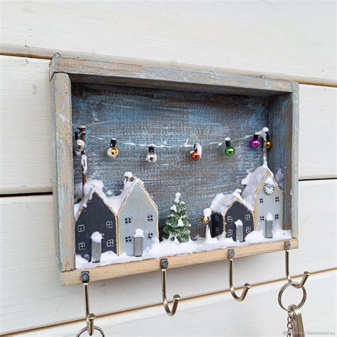 Новогодняя ключница в подарок Подарок на новоселье в интернет магазине на Ярмарке Мастеров