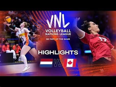 Netherlands Vs Canada Highlights VNL 2023 Week 3 Women Volleybox