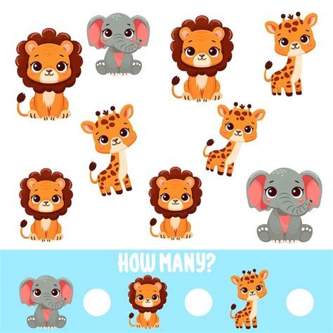 수학 교육 어린이 게임 공부 숫자를 세는 덧 프리미엄 벡터