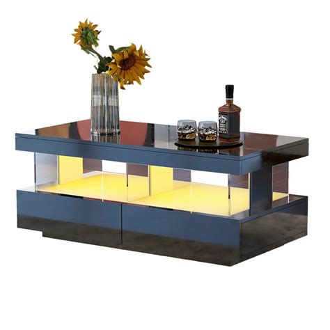 Modfu Couchtisch Sofatisch Teetisch Beistelltisch Tisch Mit Led
