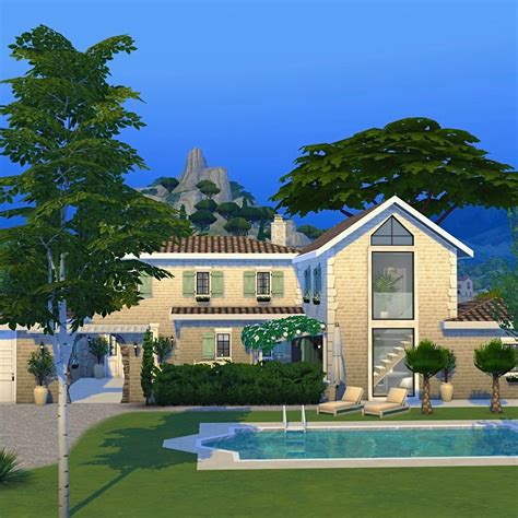 French House No Cc 02 The Sims 4 Rooms Lots Curseforge