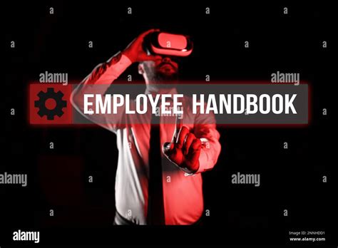 Text Showing Inspiration Employee Handbook Concept Meaning Document That Contains An Operating