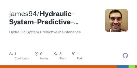 Github James94 Hydraulic System Predictive Maintenance Hydraulic System Predictive Maintenance