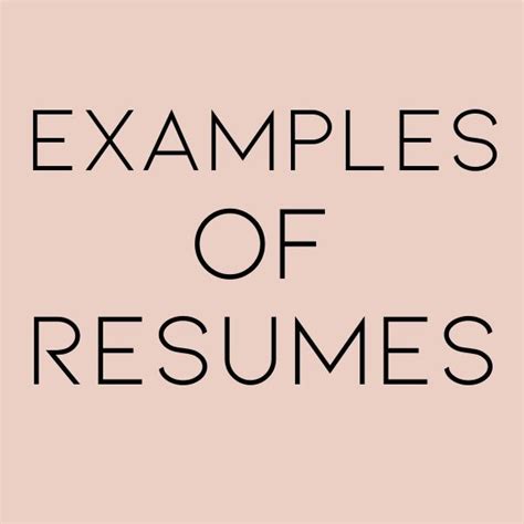 Resume Examples Resume Examples Resume Example