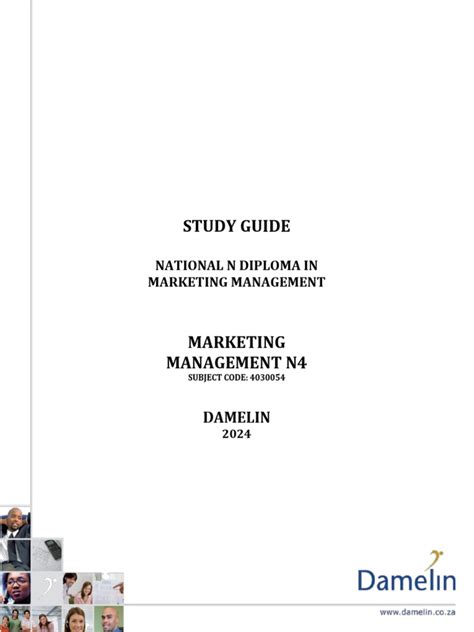 Marketing Management N4 Study Guide S1 Pdf Cost Of Living Marketing