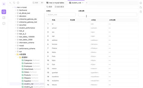 ai 数据集 chat2db