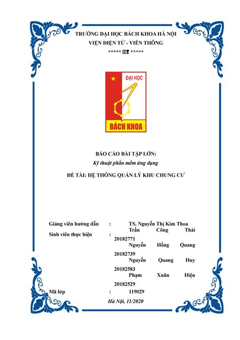 Báo cáo Kỹ thuật lập trình TRƯỜNG ĐẠI HỌC BÁCH KHOA HÀ NỘI VIỆN ĐIỆN TỬ VIỄN THÔNG