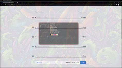 Performance Showdown Post Your Webassembly Scores