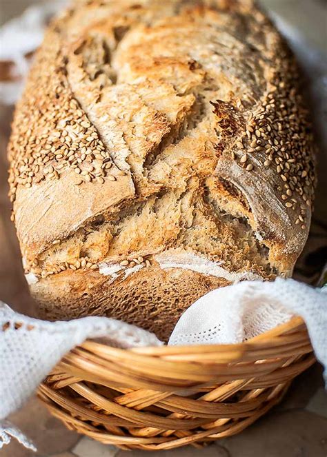 Pan De Molde Rústico Con Masa Madre