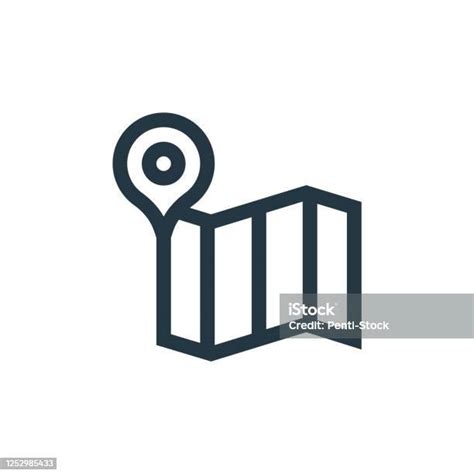 地圖向量圖示地圖可編輯描邊用於 Web 和行動應用程式徽標列印媒體的地圖線性符號細線插圖向量隔離輪廓圖向量圖形及更多互聯網圖片 Istock