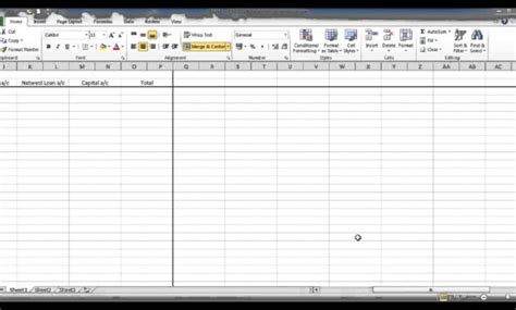 Create A Bookkeeping Spreadsheet Using Microsoft Excel Part Inside