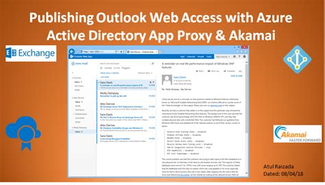 Azure Ad App Proxy Demo For On Premise Owa Behind Akamai Web Access Firewall Demo Techopassion