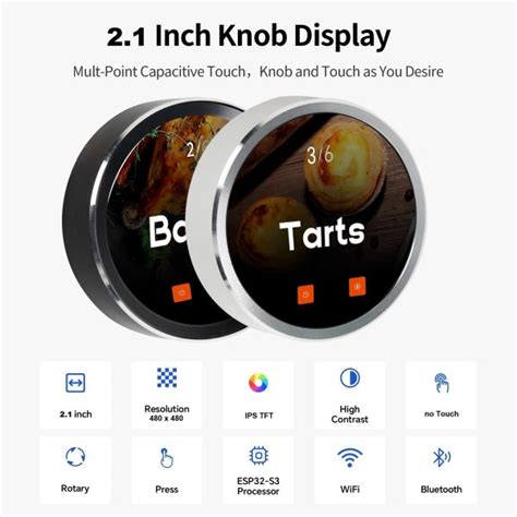 Esp32 21 Inch 480×480 Round Tft Knob Display Rotary Encoder Arduino