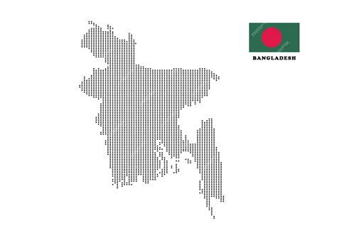 Premium Vector Bangladesh Dotted Map
