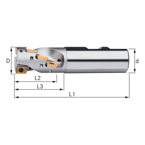 Long Edge Milling Cutter 90° With Weldon Shank From Eshop