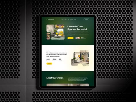 interior website landing page design by design monks ux ui web