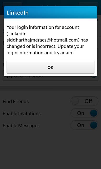 Can T Sign In To LinkedIn App Two Step Verification Activated BlackBerry Forums At