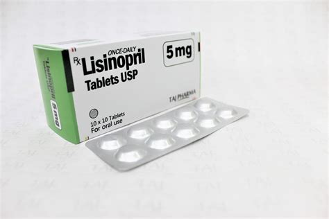 Lisinopril 5mg Tablets Usp Manufacturers In India Taj Pharmaceuticals