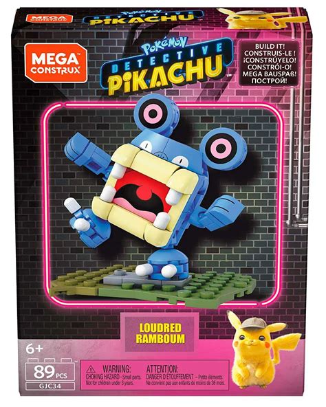 Pokemon Detective Pikachu Loudred Set Mega Construx Toywiz
