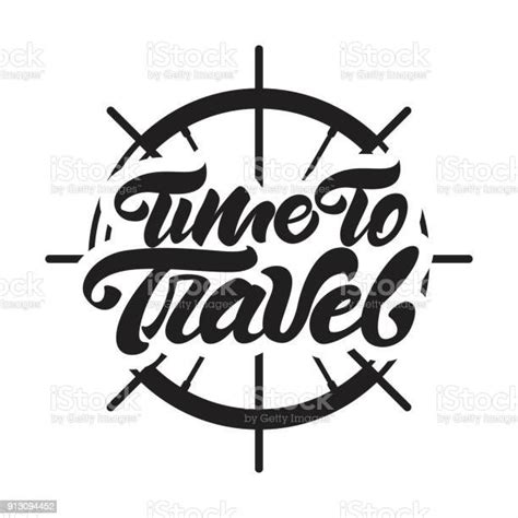 時間旅行標籤的字體風格旅遊標誌與插圖向量插圖設計向量圖形及更多says圖片 Says 冒險 剪裁圖 Istock