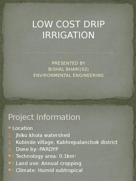 Pdf Low Cost Drip Irrigation Dokumentips