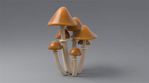 Cartoon Mushrooms Collection D TurboSquid