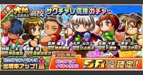 【パワサカ】大地ふるさと高校サクチャレ応援ガチャシミュレーター【パワフルサッカー】 ゲームウィズ