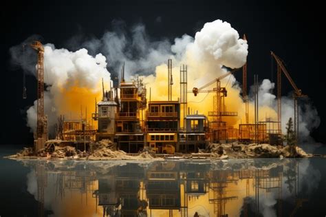 Premium Ai Image Innovative Architecture And Civil Engineering Plan Generative Ai